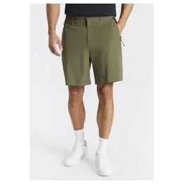 Shorts BOSS Green "Porsche Spirit 70 Capsule Collection", Herren, Gr. 54, N-Gr, open gr&uuml;n347, Web, Obermaterial: 87% Polyamid, 13% Elasthan, unifarben, relaxed fit kurz, Hosen Shorts, Premium Herrenmode Limited, Stretchmaterial, wasserabweisendes Finish