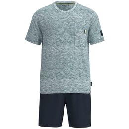 Shorty Tom Tailor, Herren, Gr. 48, gr&uuml;n, mittel, multicolor1, Single Jersey, Obermaterial: 100% Baumwolle, Homewear-Sets Shorty