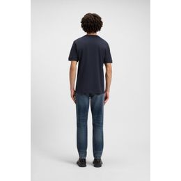Hugo Herren T-Shirt "Diragolino", blau, Gr. M, unifarben, Single Jersey, Obermaterial: 100% Baumwolle, Shirts, Rundhalsausschnitt, Regular Fit,