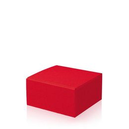 25 x Geschenkbox "Modern Rot" Gr&ouml;&szlig;e S 200 x 200 x 100 mm