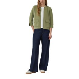 s.Oliver Damen Sweatjacke, gr&uuml;n, Gr. 34, unifarben, Sweatware, Obermaterial: 47% Modal, 41% Polyester, 12% Elasthan, Sweatjacken, Kurze Sweatjacke