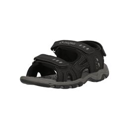 Sandale ZIGZAG "Acamas Jr.", M&auml;dchen, Gr. 35, schwarz, Polyurethane, Schuhe Sandale, mit praktischem Klettverschluss