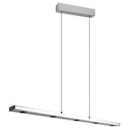 Trio LEUCHTEN LED Pendelleuchte "GRAHAM, H&auml;ngeleuchte h&ouml;henverstellbar, dimmbar, Memoryfunktion", nickel, 7, H: 200cm, 1 Stk., Leuchten, up-and-down Licht Lichtfarbe einstellbar warm- bis kaltwei&szlig; 2300-4000K, LED Pendelleuchte