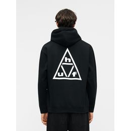 HUF Sweatshirt 'Triple Triangle' Herren Gr&ouml;&szlig;e L schwarz / wei&szlig;