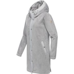 Ragwear Damen Kurzmantel "Cousy Bonded YOUMODO", grau, Gr. L, Obermaterial 1: 91% Polyester, 9% Elasthan. Obermaterial 2: 94% Polyester, 6% Elasthan,