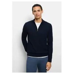 Troyer OLYMP "OLYMP Casual Strick", Herren, Gr. 3XL, marine, 100% Schurwolle, Pullover Troyer