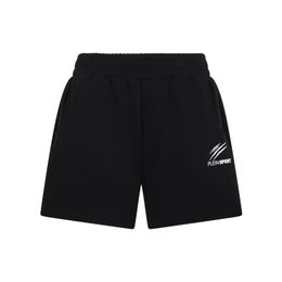 Plein Sport Damen Shorts "Loose Fit Shorts Icon Scratch"02, schwarz, Gr. XL, Obermaterial: 59% Baumwolle, 35% Polyester, 6% Elasthan, Hosen