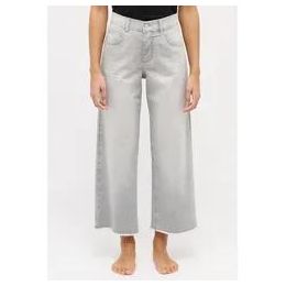 Straight-Jeans Angels "Linn", Damen, Gr. 46, L&auml;nge 24, light grau random used, Denim/Jeans, Obermaterial: 89% Baumwolle, 8% Polyester, 3% Elasthan, Jeans Straight-Jeans, Culotte