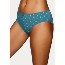 Damen Jazz-Pants Slips, PETITE FLEUR BY LASCANA, Gr. 32, gr&uuml;n, Single Jersey, Obermaterial: 95% Baumwolle, 5% Elasthan, gemustert, unifarben,