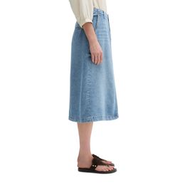 Marc O'Polo MARC O'POLO Damen Jeansrock "aus Lyocell-Leinen-Baumwolle-Mix"light blau, Gr. XS, unifarben, Obermaterial: 61% Lyocell, 20% Leinen, 19% Baumwolle,