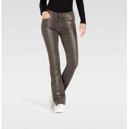 MAC Damen Bootcut-Jeans "Dream-Boot", braun, Gr. 34, Denim/Jeans, Obermaterial: 93% Baumwolle, 5% Elastomultiester, 2% Elasthan, Jeans, Gerade