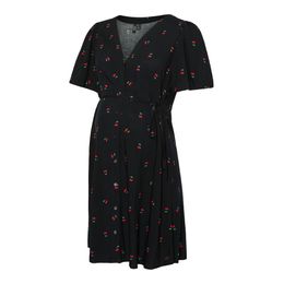 Vero Moda Maternity Umstand Kleid 'VMMAlba' Damen Gr&ouml;&szlig;e 38 gr&uuml;n / kirschrot / schwarz Winterkleid