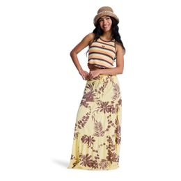 Maxirock Roxy "After Hours Maxi", Damen, Gr. L, golden haze sweet mai, Obermaterial: 60% Walkfrottier, 40% Viskose;, R&ouml;cke Maxirock