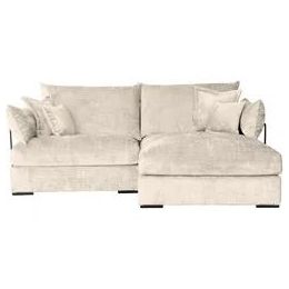 Ecksofa Home Affaire "Casa XXL L-Form, B: 247 cm", beige, B:247cm T:187cm, 100% Polyester, Sofas, Ecksofa, 4 Zierkissen, Mega-Sofa, in Cord oder Chenille-Struktur, Federkern