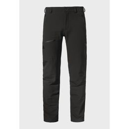Sch&ouml;ffel SCH&Ouml;FFEL Herren Outdoorhose "Pants Folkstone Warm M", schwarz, Gr. 48, Oberstoff: 56% Nylon, 34% Polyester, 10% Elasthan, Hosen