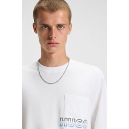 Hugo Herren T-Shirt "Nogoste", wei&szlig;, Gr. XXL, unifarben, Single Jersey, Obermaterial: 100% Baumwolle, Shirts, Rundhalsausschnitt, regular fit,