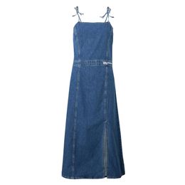 KARL LAGERFELD JEANS Kleid Damen Gr&ouml;&szlig;e 34 blau / wei&szlig; Winterkleid