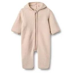 Jumpsuit Wheat "Wheat Wool Fleece Suit Ata", M&auml;dchen, Gr. 68, pale lila, 100% Wolle, unifarben, normal, Overalls Jumpsuit