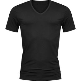Mey Herren Unterziehshirt "Dry Cotton", Gr. 9, schwarz, Single Jersey, Obermaterial: 57% Baumwolle, 38% Polyester, 5% Elasthan, unifarben,