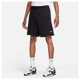 Shorts Nike SPORTSWEAR "Nike Club Men's Knit Shorts", Herren, Gr. L, N-Gr, schwarz, wei&szlig;, Obermaterial: 100% Baumwolle, Hosen Shorts, atmungsaktives Material, relaxte Passform, mit Eingrifftaschen