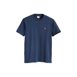 Levi's LEVI'S Herren T-Shirt "T-Shirt Original Housemark Tee 1er Pack", blau, Gr. M, Obermaterial: 100% Baumwolle CO., Shirts