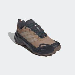 Wanderschuh adidas terrex "TERREX SKYCHASER AX5 GORE-TEX", Damen, Gr. 42,5, orange (cardboard, blanch cargo, semi impact orange), Synthetik, Textil, Schuhe Wanderschuh, wasserdicht dank Gore-Tex Membrane