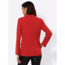 CR&Eacute;ATION L CREATION L Damen Jackenblazer "Blazer"rot, Gr. 48, 63% Polyester, 34% Viskose, 3% Elasthan, Blazer