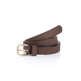 Tom Tailor Damen Synthetikg&uuml;rtel "TTDMEGAN", braun, Gr. 95, Rindsleder, G&uuml;rtel, schmal & vielseitig kombinierbar (2 cm Breite)