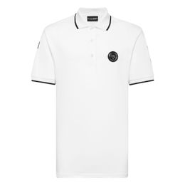 Plein Sport Herren Poloshirt "Poloshirt", wei&szlig;, Gr. L, Obermaterial: 100% Baumwolle, Shirts
