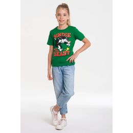 logoshirt M&auml;dchen T-Shirt "Looney Tunes - Sylvester & Tweety", gr&uuml;n, Gr. 104, bedruckt, 100% Baumwolle, Shirts, mit lizenziertem Print