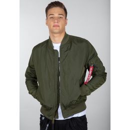 Bomberjacke Alpha Industries "MA-1 TT Light", Herren, Gr. M, gr&uuml;n (dunkelgr&uuml;n), Obermaterial: 100% Nylon, Futter: 100% Nylon, Jacken Bomberjacke
