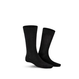 Socken Kunert "CLARK", Damen, Gr. 39-42, anthra meliert, Baumwollmischung, normal, Socken Socken, druckfreier Komfortbund, Cotton-Mix