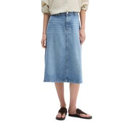Marc O'Polo MARC O'POLO Damen Jeansrock "aus Lyocell-Leinen-Baumwolle-Mix"light blau, Gr. S, unifarben, Obermaterial: 61% Lyocell, 20% Leinen, 19% Baumwolle,