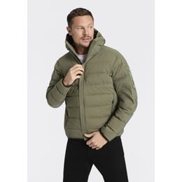 Steppjacke BOSS Green "OW Riplite JT HD", Damen, Gr. XL, schwarz beige257, Web, Obermaterial: 100% Polyamid, regular fit normal, hoch geschlossener Ausschnitt, elastischer Bund, Jacken Steppjacke, abenehmbare Kapuze wasserabweisend regular fit, 4-Wege Stretch