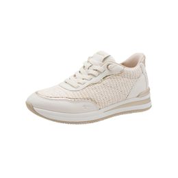 Tamaris Sneaker Damen Gr&ouml;&szlig;e 40 beige / wei&szlig;