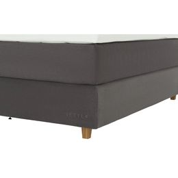 Jette Home Boxspringbett Jette Flex - grau - Materialmix - 185 cm - 110,5 cm - M&ouml;bel Kraft