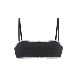 Damen Bandeau-Bikini-Top "Cody", schwarz, Gr. 40, Copenhagen Studios, unifarben, Recycling-Polyamid, Bikini-Oberteile, mit Markenbranding