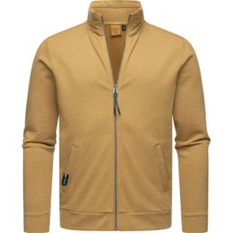 Ragwear Herren Kapuzensweatjacke "Miet", braun, Basic, Gr. XXL, Sweatware, Obermaterial: 55% Baumwolle, 45% Polyester, Sweatjacken, coole Herren