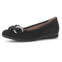 Ballerina Gabor "Sportliche Ballerina", Damen, Gr. 40, schwarz, Schuhe Ballerina