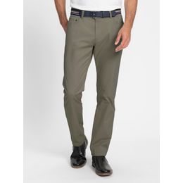 Br&uuml;hl 5-Pocket-Hose BR&Uuml;HL, Herren, Gr. 56, Normalgr&ouml;&szlig;en, gr&uuml;n (khaki), 98% Baumwolle, 2% Elasthan, unifarben, lang, Hosen 5-Pocket-Hose
