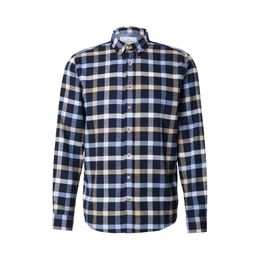 Kronstadt Button Up Shirt 'Johan' male size XL Cream / Navy / Pastel blue / White