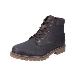 Rieker Herren Schn&uuml;rstiefelette "Rieker Stiefelette Leder/Textil", Gr. 42kastanie, Leder, Textil, Schuhe