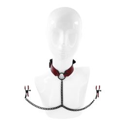 Sportsheets Saffron Collar with Nipple Clamps