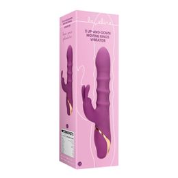 3 Up-and-Down Moving Rings Vibrator, 24 cm