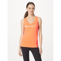 Champion Authentic Athletic Apparel Sporttop Damen Gr&ouml;&szlig;e M hellorange / silber