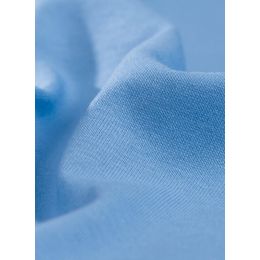 TRIGEMA Herren T-Shirt "TRIGEMA V-Shirt DELUXE Baumwolle", blau, Basic, Gr. S, Single Jersey, 100% Baumwolle, Shirts