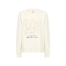 soyaconcept Damen Sweatshirt "SC-BANU 287"cream, Gr. L, bedruckt, Sweatware, Obermaterial: 48% Modal, 48% Polyester, 4% Elasthan, Sweatshirts