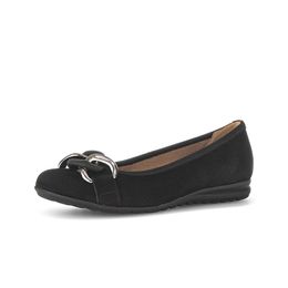 Ballerina Gabor "Sportliche Ballerina", Damen, Gr. 40, schwarz, Schuhe Ballerina