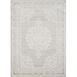 Teppich Sanat, B:80cm H:12mm L:150cm, beige, Kunstfaser, Wohnzimmer, Teppiche, "Harmony 3204, auch als L&auml;ufer und rund", Wohnzimmer, Kurzflor,