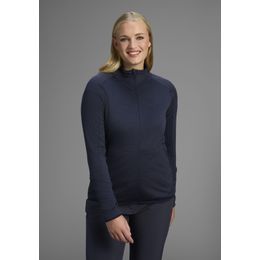 Maier Sports Damen Fleecejacke "DA-MIDLAYERJACKE SINAIA W", blau, Gr. 36, Obermaterial: 100% Polyester, Jacken, mit Wabenstruktur, atmungsaktives und